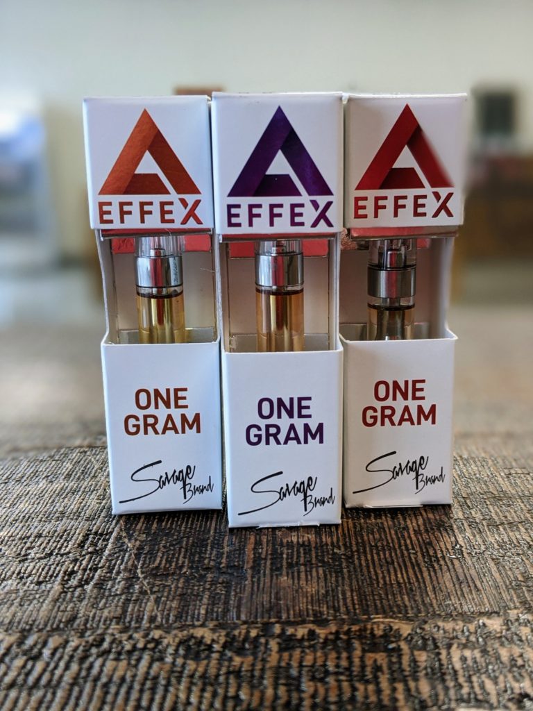 Effex Delta 8 THC Vape Cartridge - Grape Grain And Bean